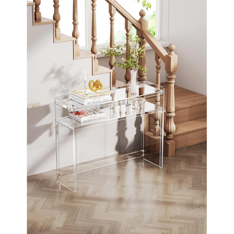 Wrought Studio™ Acrylic Console Table & Reviews | Wayfair